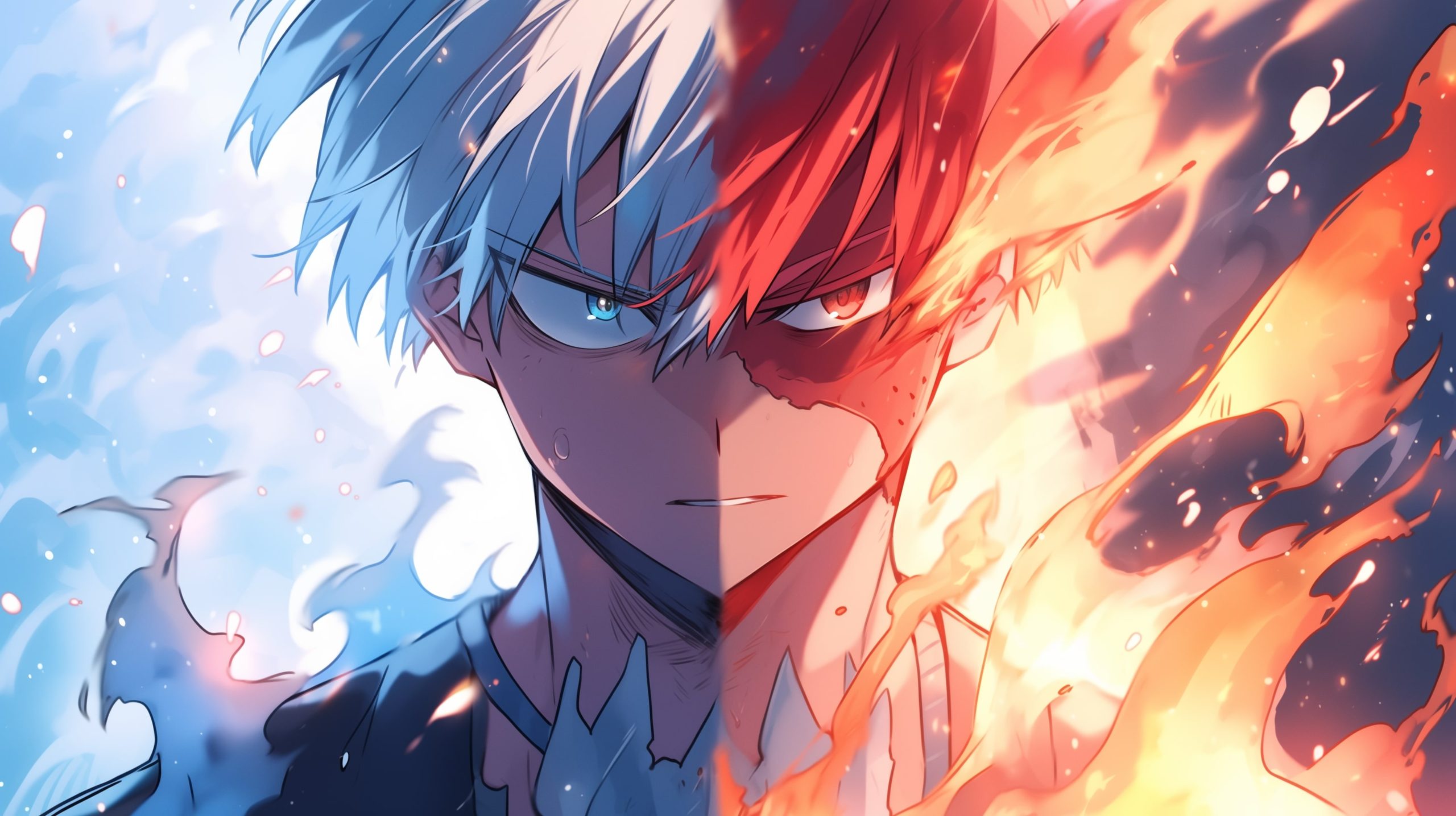 Ảnh Anime Shoto Todoroki - Sự kết hợp của lửa và băng