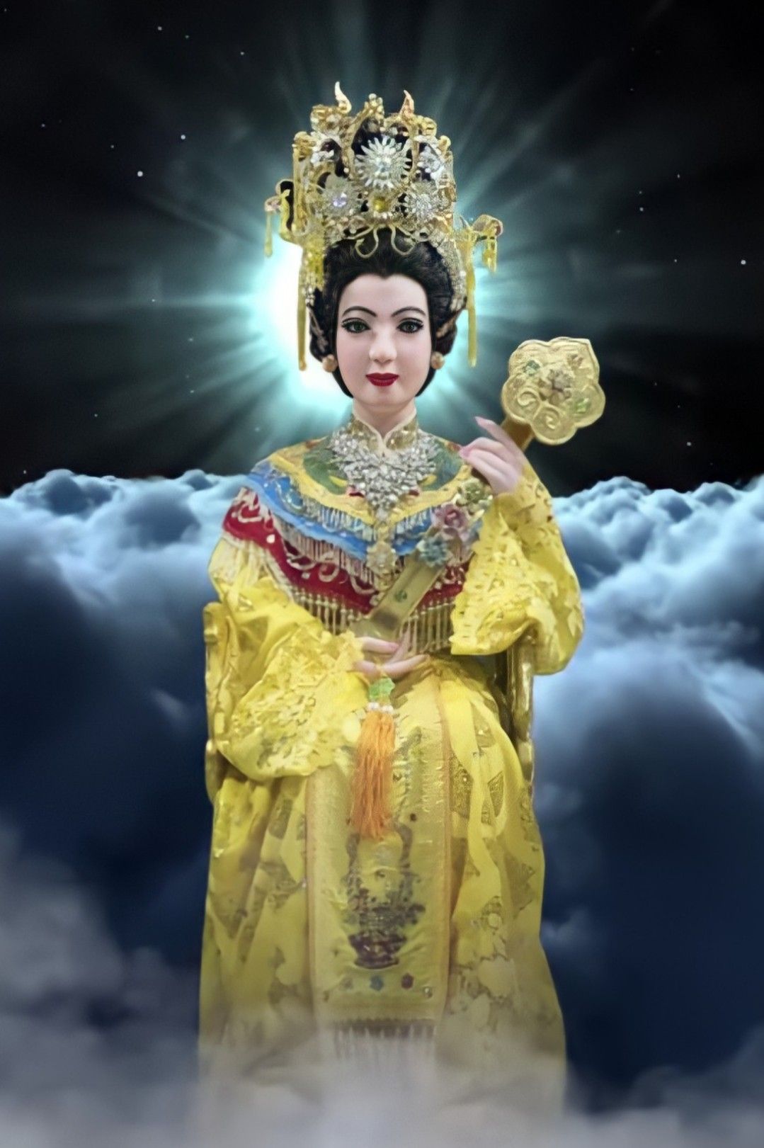 Hình ảnh Phật Mẫu Diêu Trì bình an và tâm linh cho gia đạo