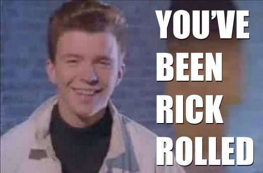 Meme Rick Roll là gì? Tổng hợp bộ ảnh Rick Roll thú vị