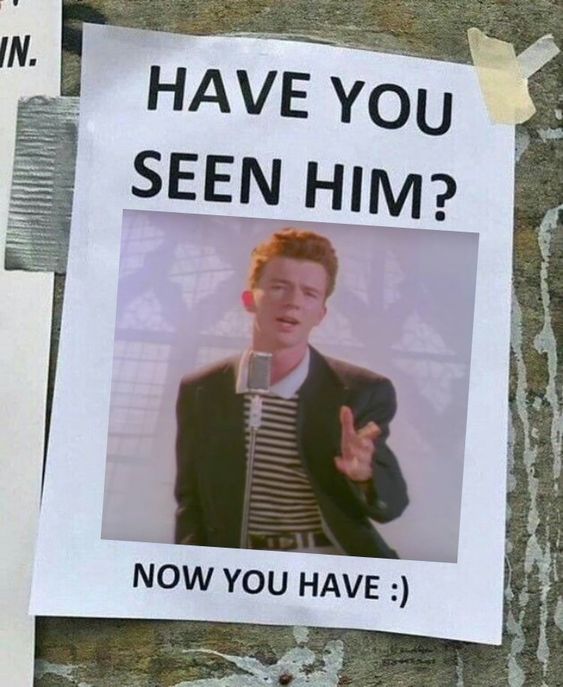 Meme Rick Roll là gì? Tổng hợp bộ ảnh Rick Roll thú vị
